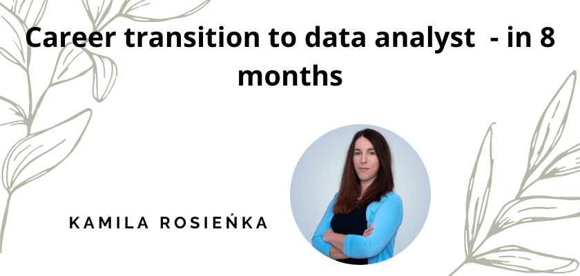 Career shift into IT - Data Analyst: Kamila Rosienka - CareerChange2It